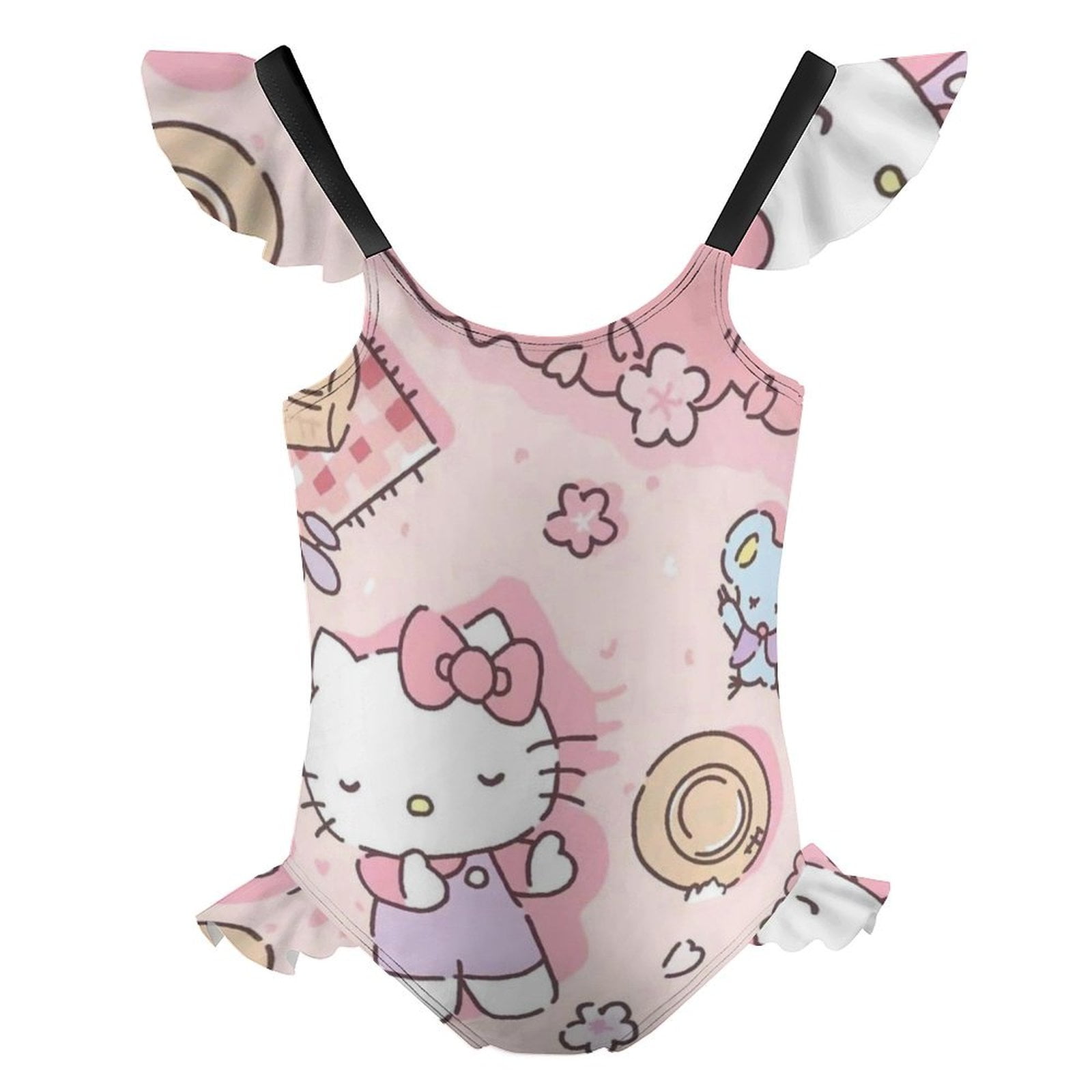 HELLO KITTY Swimsuit Anime Cute for Girls Gift 9-11Y（140cm） HELLO KITTY ...