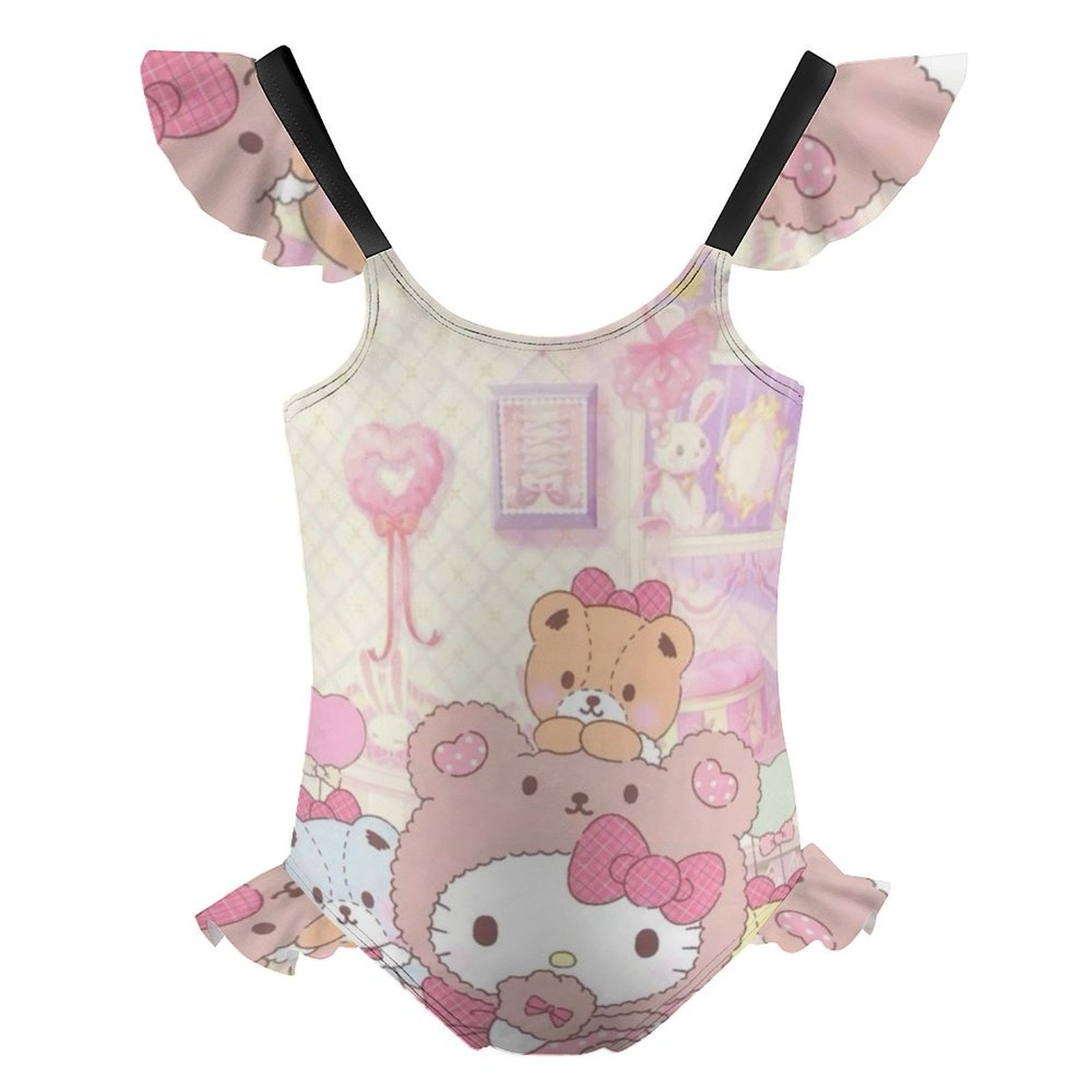 HELLO KITTY Swimsuit Anime Cute for Girls Gift 9-11Y（140cm） HELLO KITTY ...