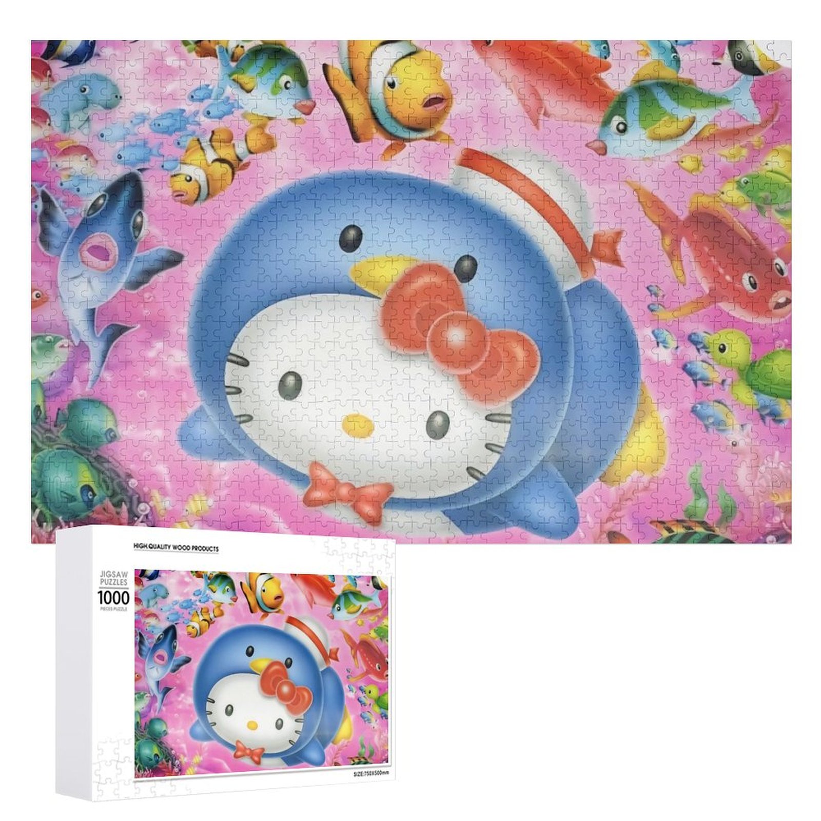 HELLO KITTY TUXEDOSAM Jigsaw Puzzles for Adults 1000 Pieces,Interlock ...