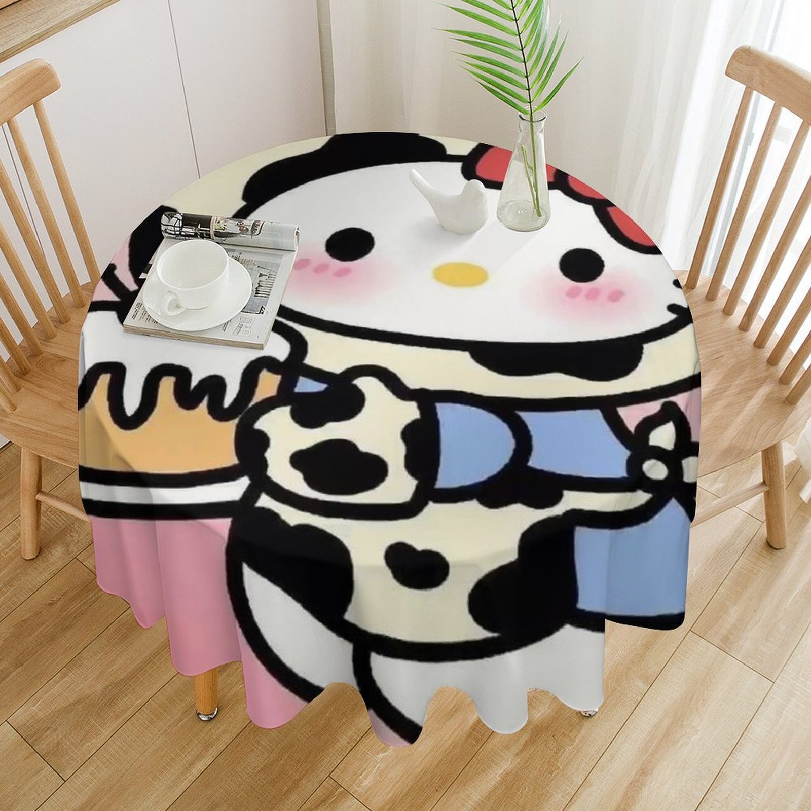 HELLO KITTY Tablecloth Anime for Dining Table Picnic Gift 36x36in HELLO ...