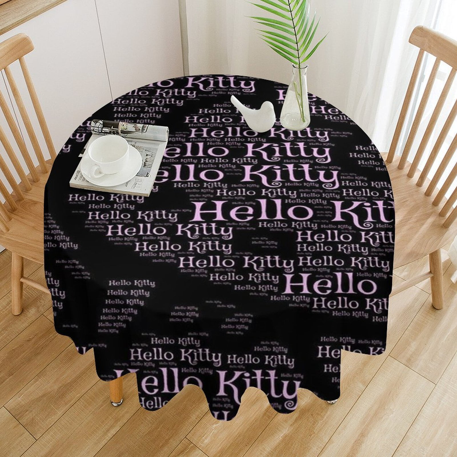 HELLO KITTY Tablecloth Anime for Dining Table Picnic Gift 36x36in HELLO ...
