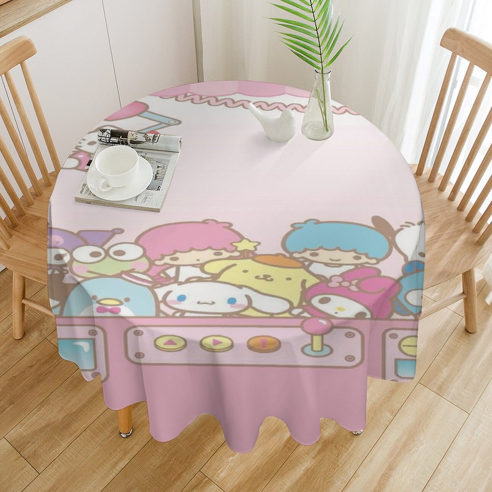 HELLO KITTY Tablecloth Anime for Dining Table Picnic Gift 36x36in HELLO ...