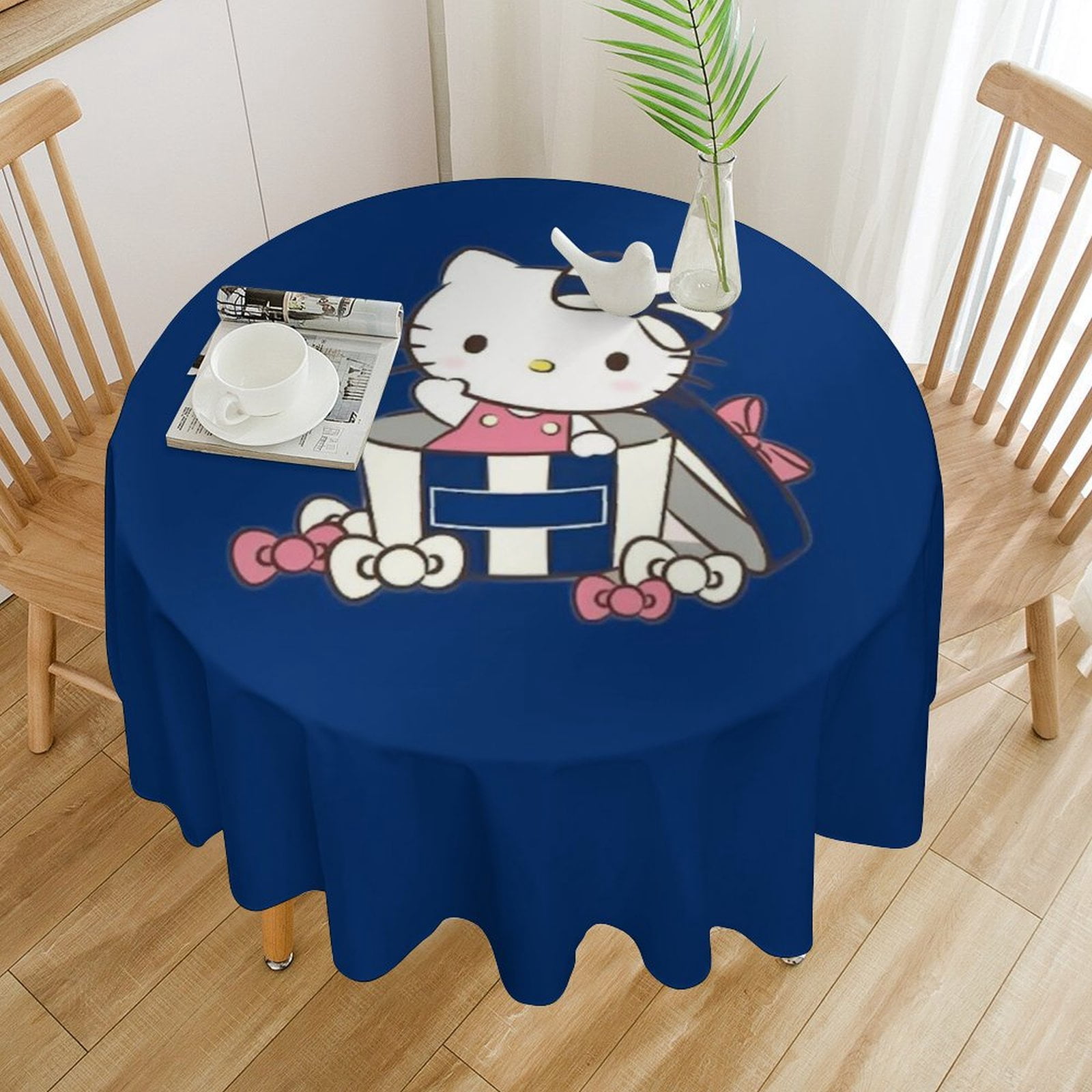 HELLO KITTY Tablecloth Anime for Dining Table Picnic Gift 70x70in HELLO ...