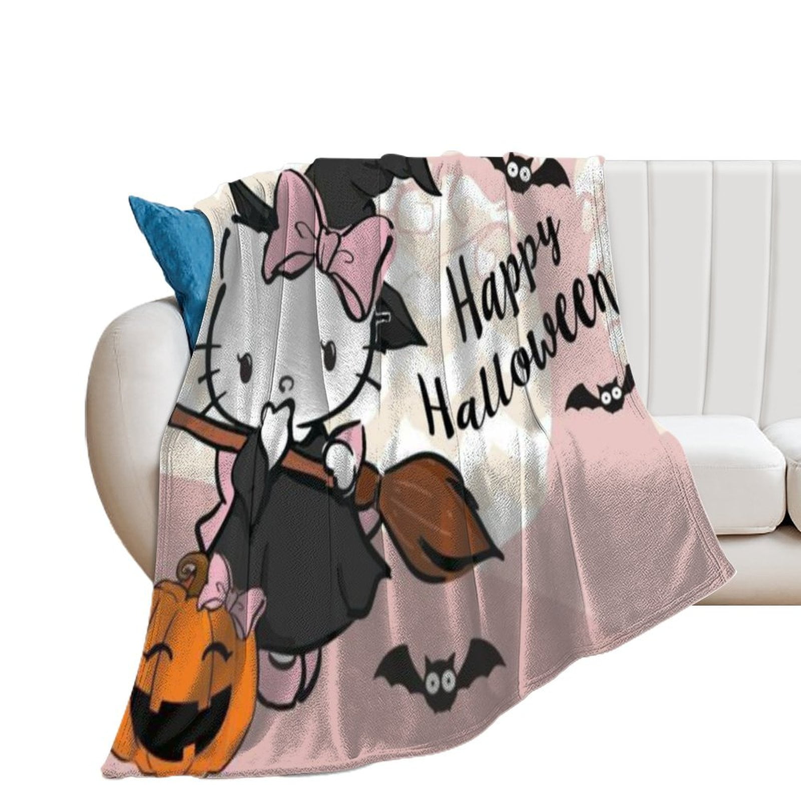 HELLO KITTY Throw Blanket Cute Flannel Anime for Girls Boys Men Women ...
