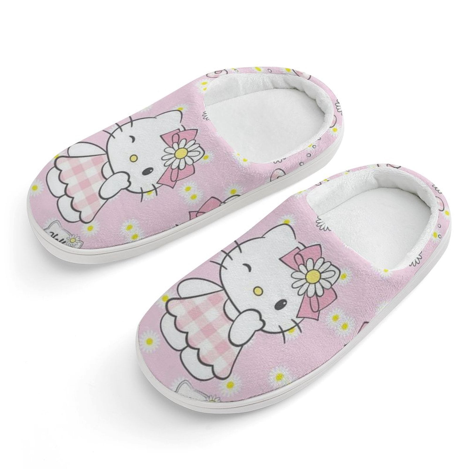 HELLO KITTY Toddler Slippers Warm Plush Bedroom Shoes for Boys And ...