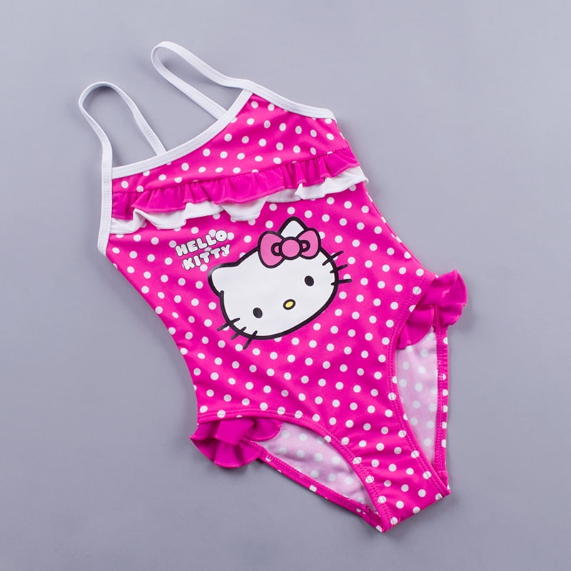 HELLO KITTY children‘s one-piece swimsuit girls baby hot spring bikini ...