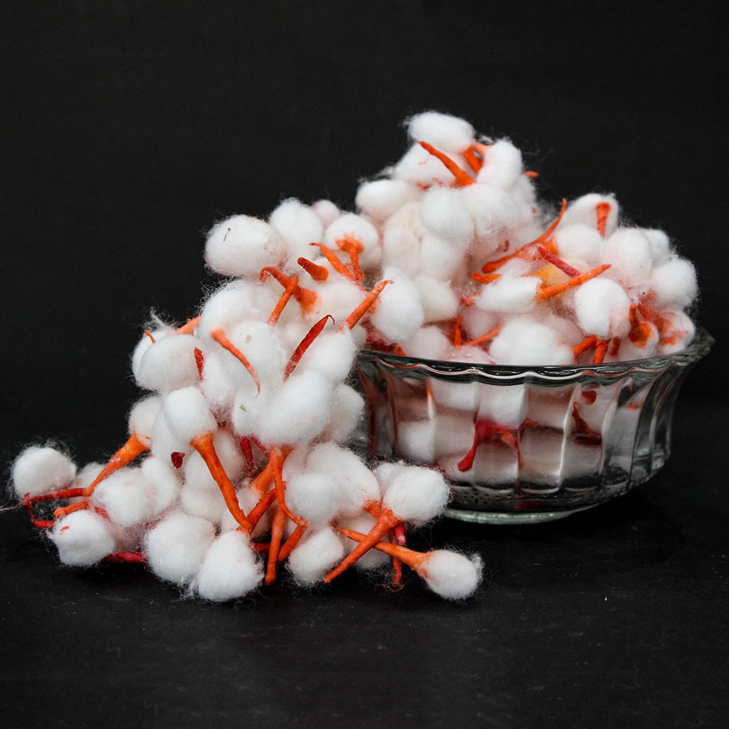HELLO PANDIT JI Kesar Cotton Wicks White 600Piece - Walmart.com