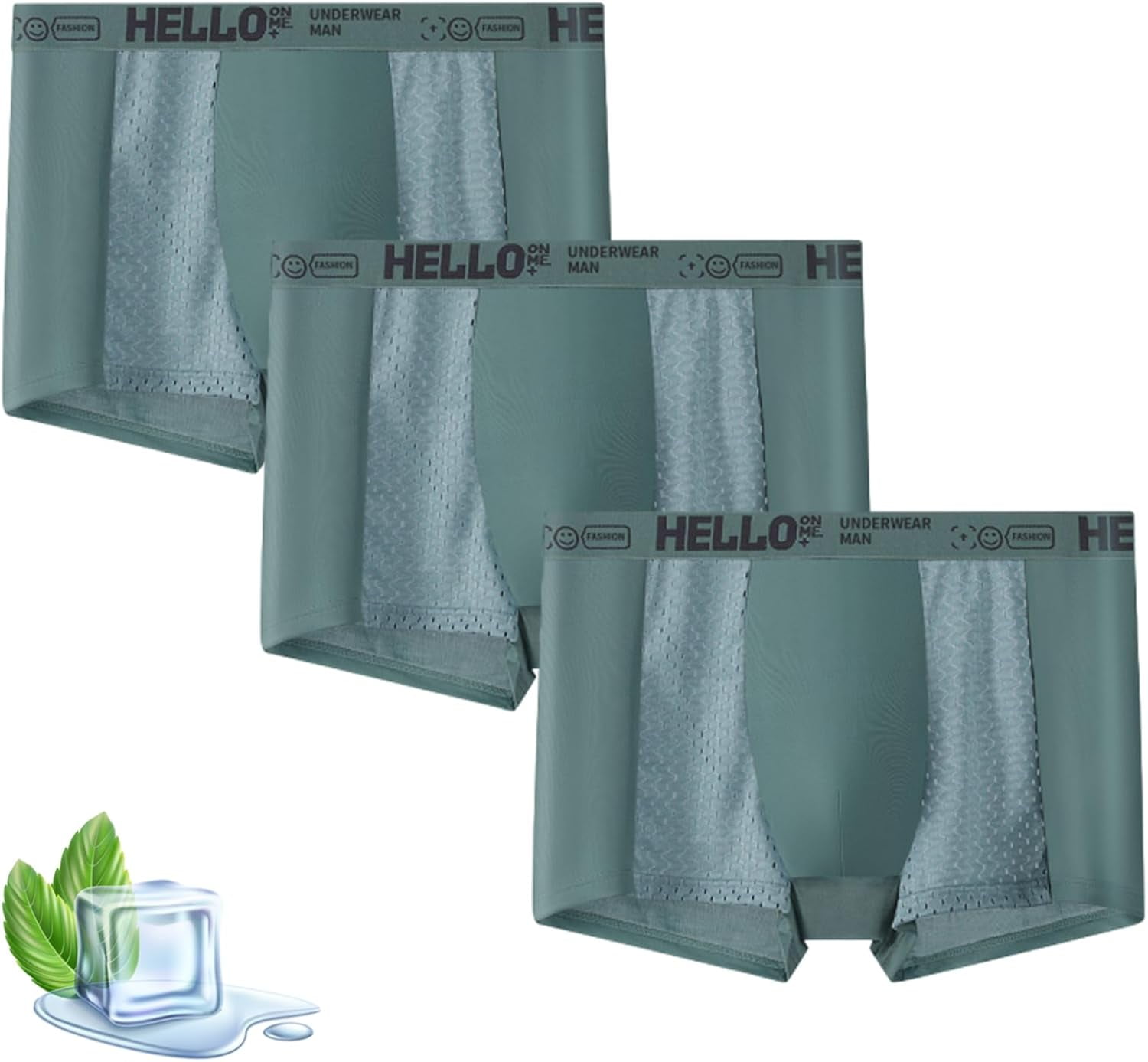 HELLO Underwear for Men, Hello Mesh Mens Underwear, Low Rise Boxer ...