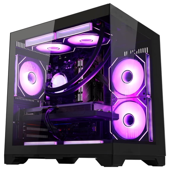 HELLOLAND Gaming PC Desktop - AMD Ryzen 7 5700X 3.4 GHz, Intel Arc B580 ...