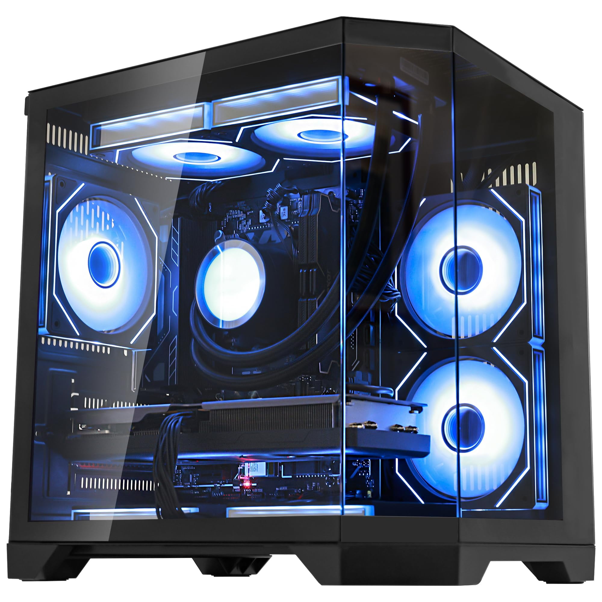 HELLOLAND Ocean of Stars Gaming PC Desktop - AMD Ryzen 7 7700 8-Core 3. ...
