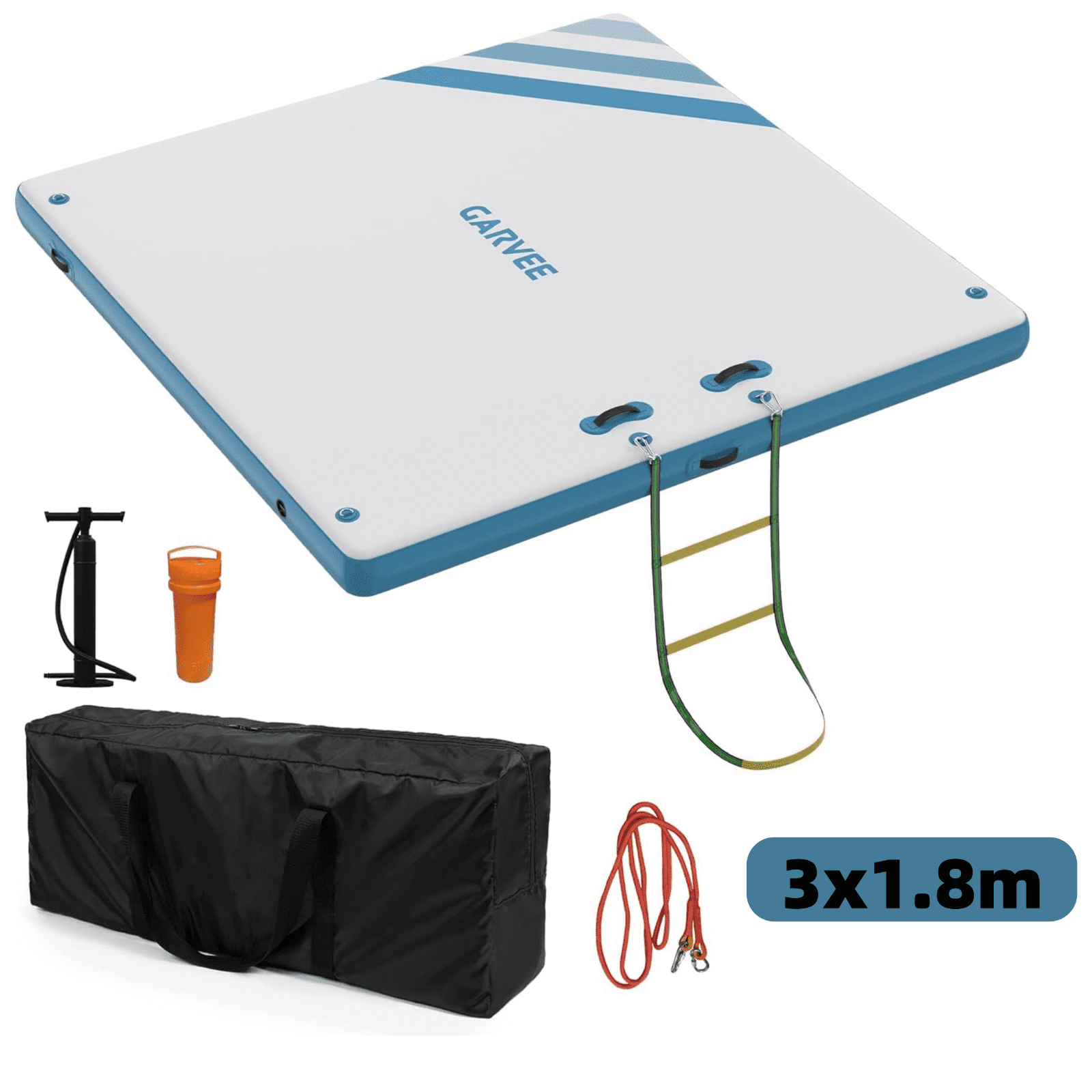 HELLONE Inflatable Dock Floating Platform, Thick Lake Floats for Adults ...