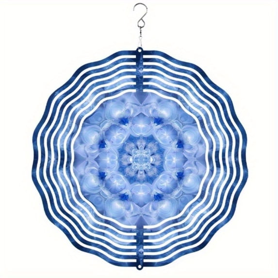 HELLOYOUNG 10 Inch Hanging Wind Chime Outdoor Wind Spinner 360 ...