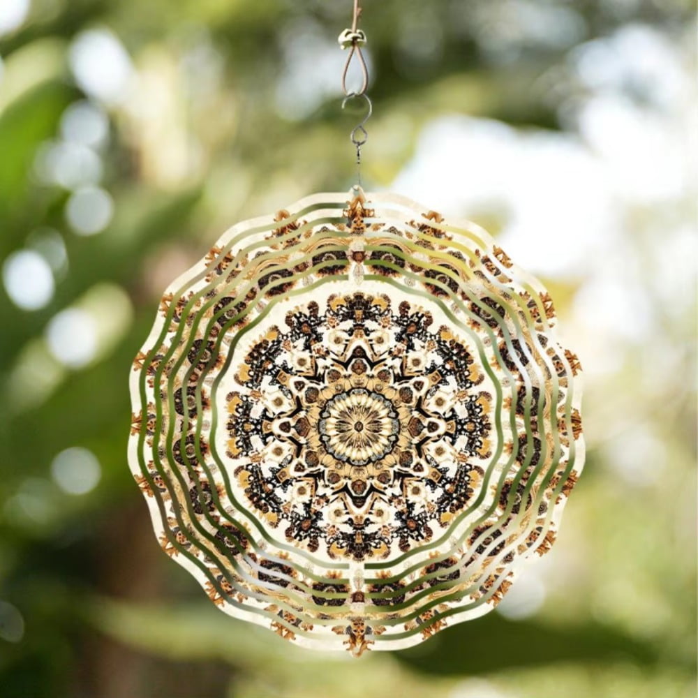 HELLOYOUNG 10 Inch Wind Chime, Outdoor Windmill Spinning Wind Chimes ...