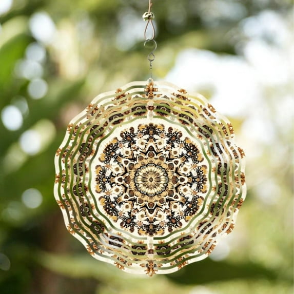 HELLOYOUNG 10 Inch Wind Chime, Outdoor Windmill Spinning Wind Chimes ...