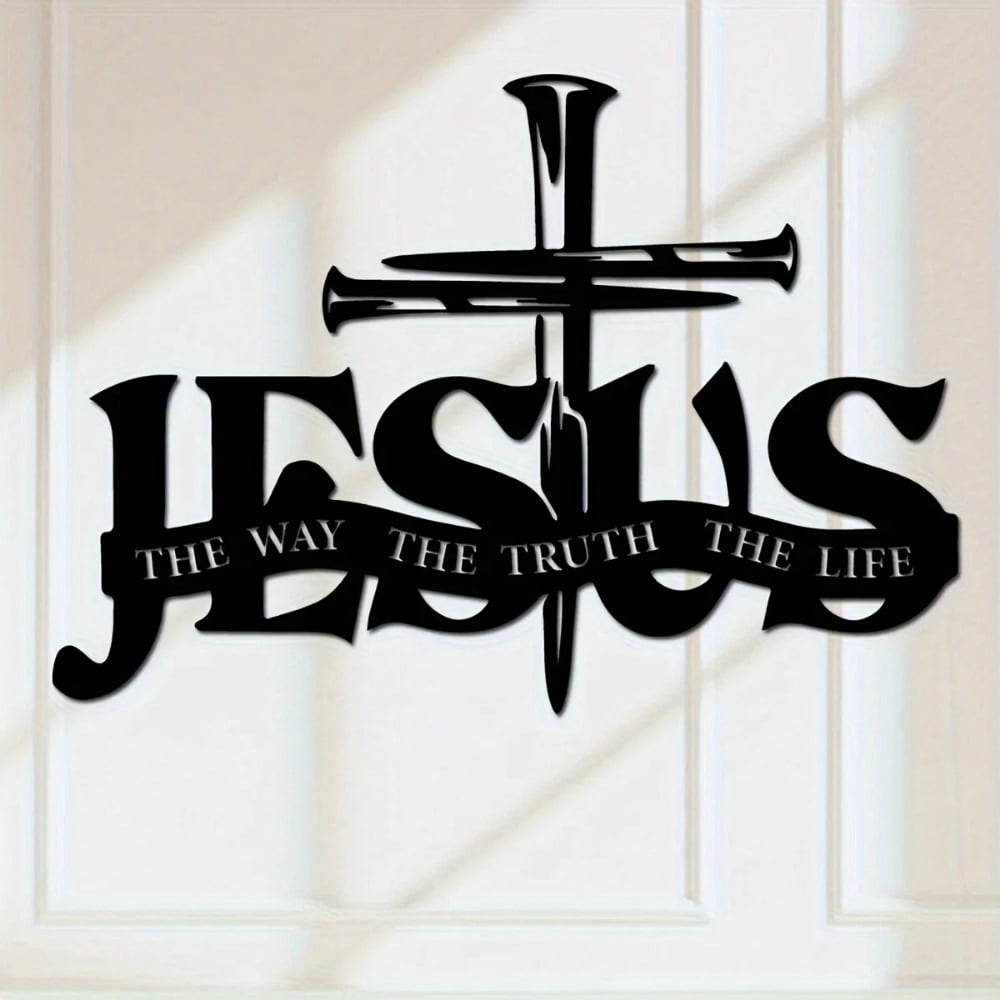 HELLOYOUNG 11.8 - Inch Metal Jesus Sculptures Horizontally Oriented ...