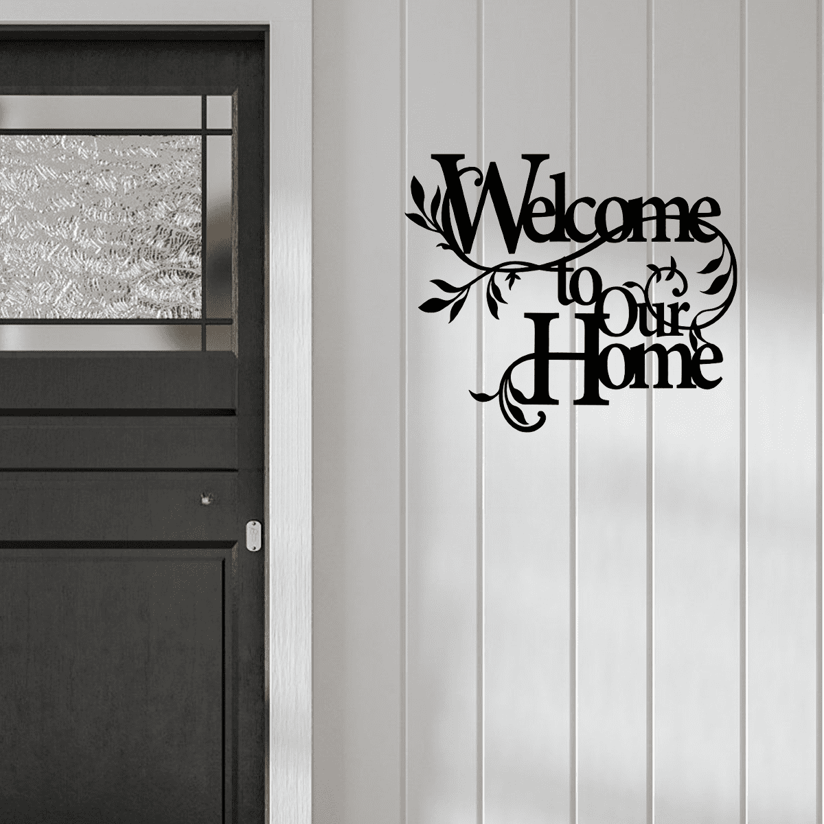 HELLOYOUNG 11.81 - Inch Versatile Iron Welcome Sign Metal Wall Art Eco ...