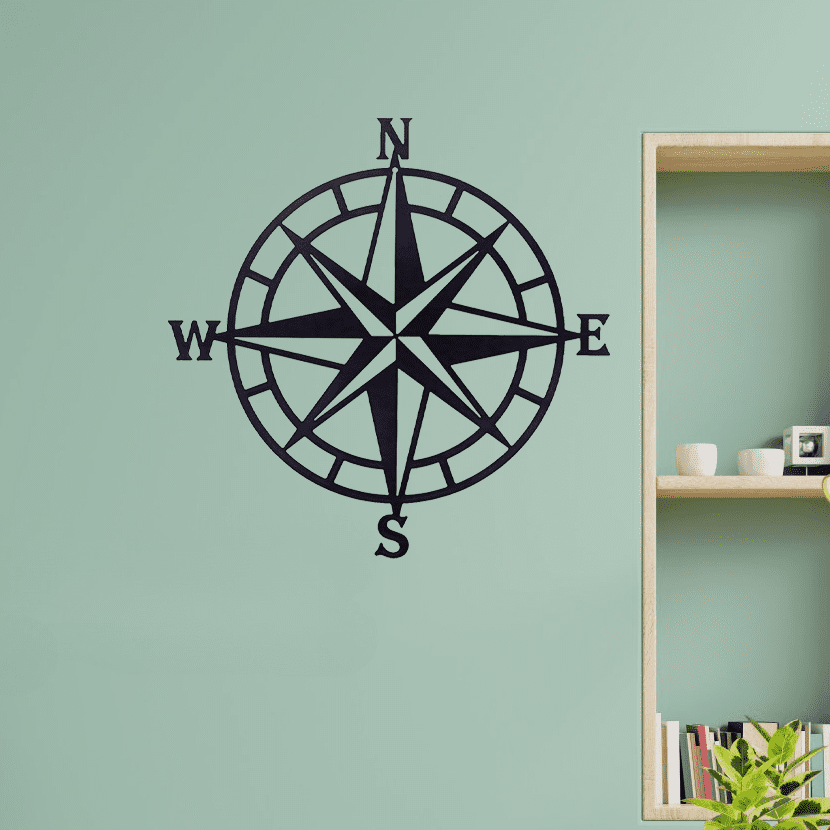 HELLOYOUNG 14.5 inch Navigational compass Iron hook Metal Outdoor ...