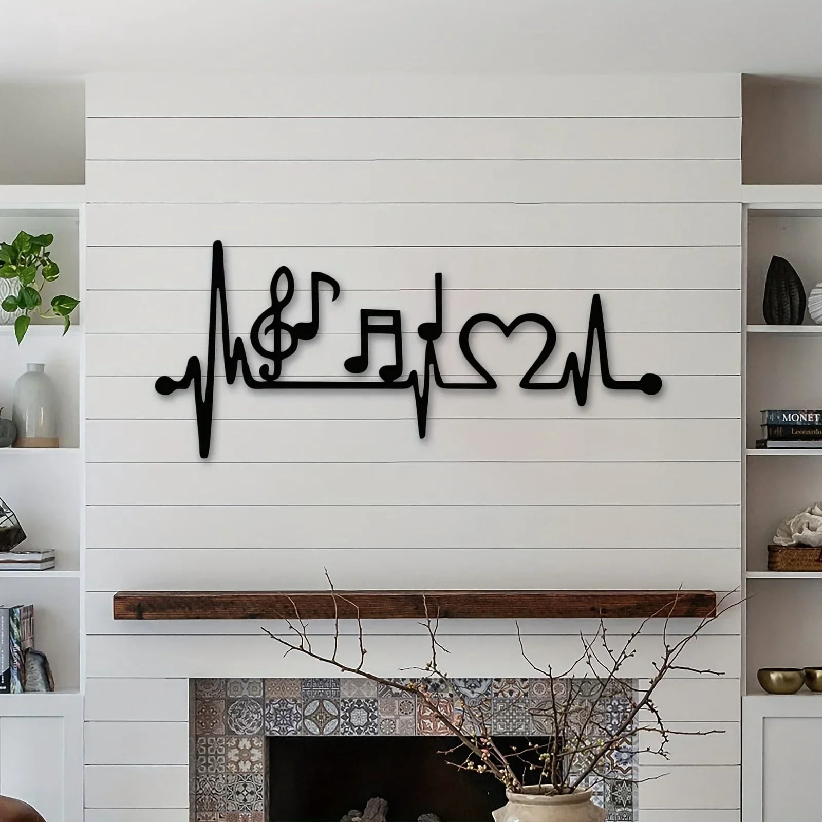 HELLOYOUNG 15.7 - Inch Music Lover's EKG Rhythm Love Art: Stylish Metal ...