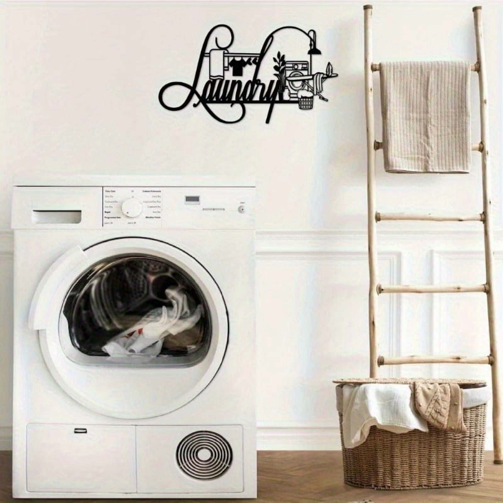 HELLOYOUNG 15x9 Inch Charming Laundry Room Metal Banners Rustic ...