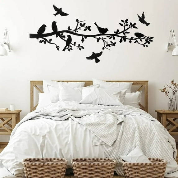 HELLOYOUNG 5PCS Set of Exquisite Branch & Bird Metal Wall Sculptures ...