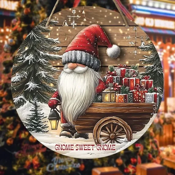 HELLOYOUNG Christmas Angel Metal Wall Decor 2D Painting Printed on ...