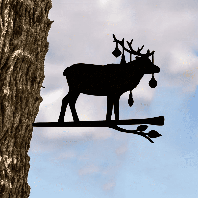 HELLOYOUNG Enchanted Metal Elk Statue, Fairycore Cottagecore Garden ...