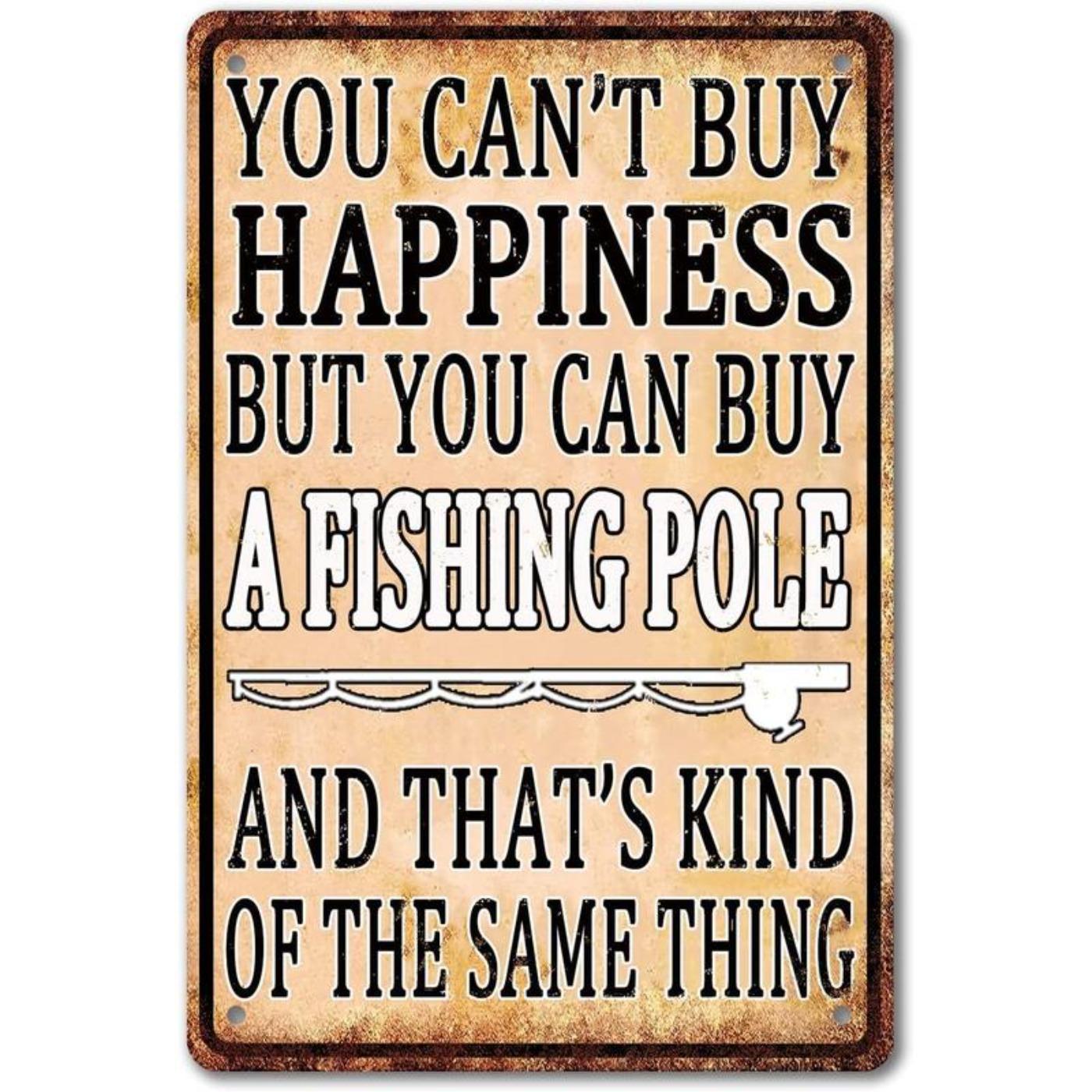 HELLOYOUNG Funny Fishing Wall Decor Fish Metal Sign Fishing Wall Art ...