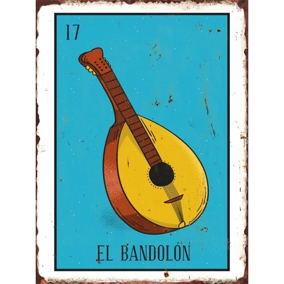 HELLOYOUNG Mexican Lottery EL GALLO MEXICAN LOTTERY Poster Metal Sign ...