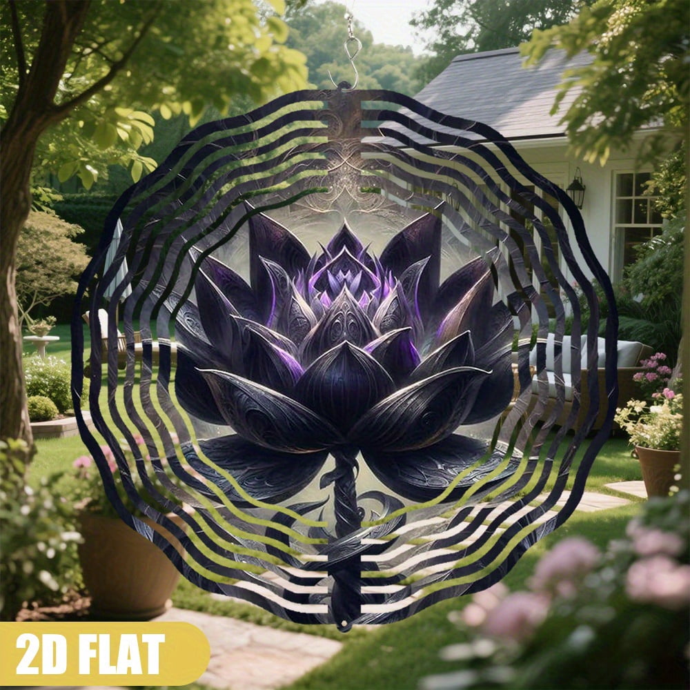 HELLOYOUNG Rainbow 360° Rotating Wind Spinner for Garden Colorful Wind ...