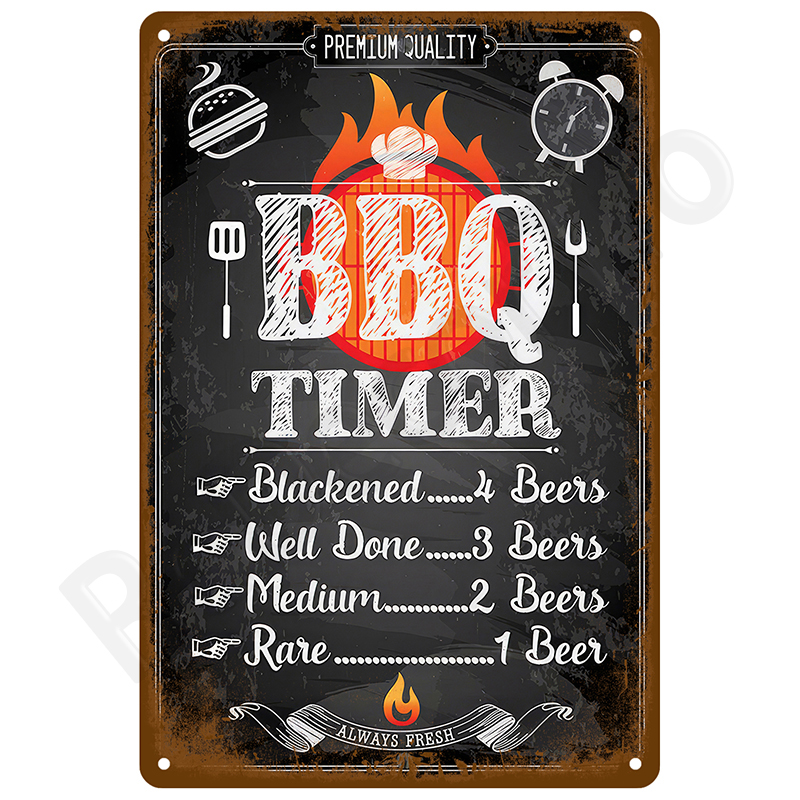 HELLOYOUNG Retro Plates Tin Sign Vintage Metal Plate for Home Bar Man ...