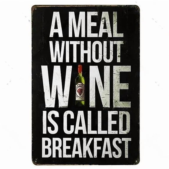 HELLOYOUNG Retro Wine Metal Sign Vintage Whiskey Painting Aluminium ...