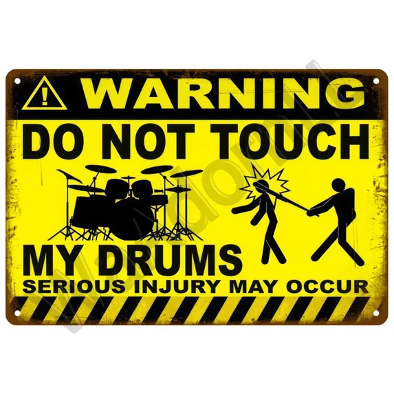 HELLOYOUNG Russian Warning Tin Sign Metal Wall Decor Retro Vintage Bar ...