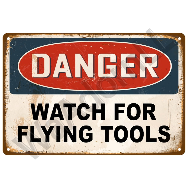 HELLOYOUNG Russian Warning Tin Sign Metal Wall Decor Retro Vintage Bar ...