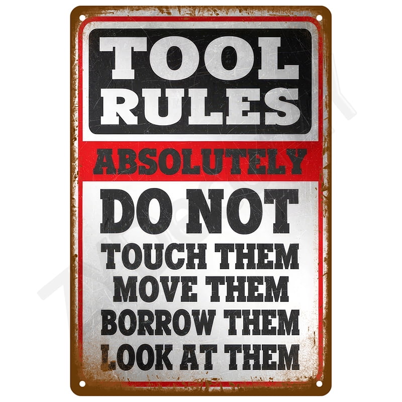 HELLOYOUNG Vintage Metal Sign Retro Tin Poster Wall Art for Home Bar ...