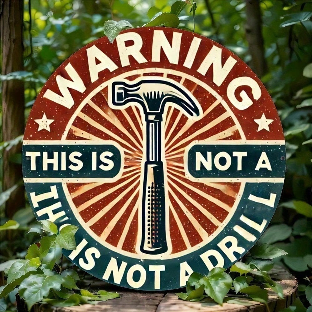 HELLOYOUNG Vintage Metal Wall Sign 8x8 Inch Rustic Retro Tin Plaque ...