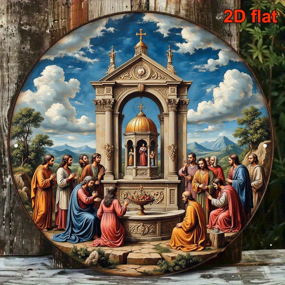 HELLOYOUNG Vintage Religious Wall Plaque Jesus Mary Sacred Heart ...