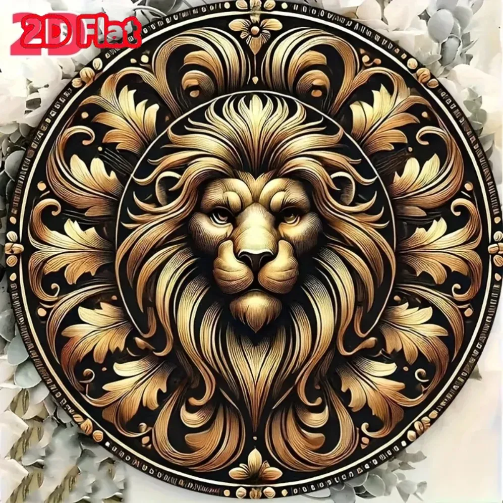HELLOYOUNG Vintage Tin Painting，Retro-Style Circular Aluminum ...