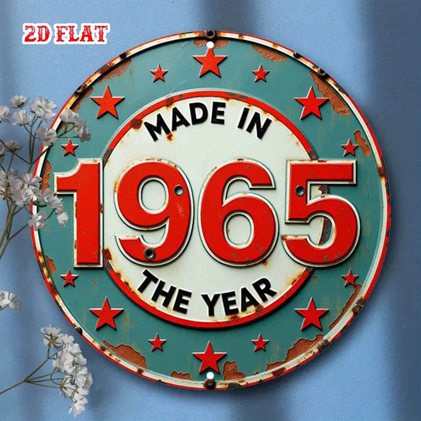 HELLOYOUNG Vintage Tin Painting & Round Signage for Home, Garage ...