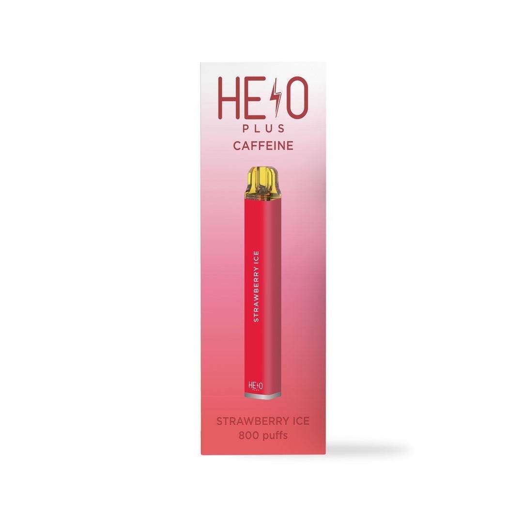 HELO Plus Caffeine Diffuser, Strawberry Ice - 800 Puffs | 0% Nicotine ...