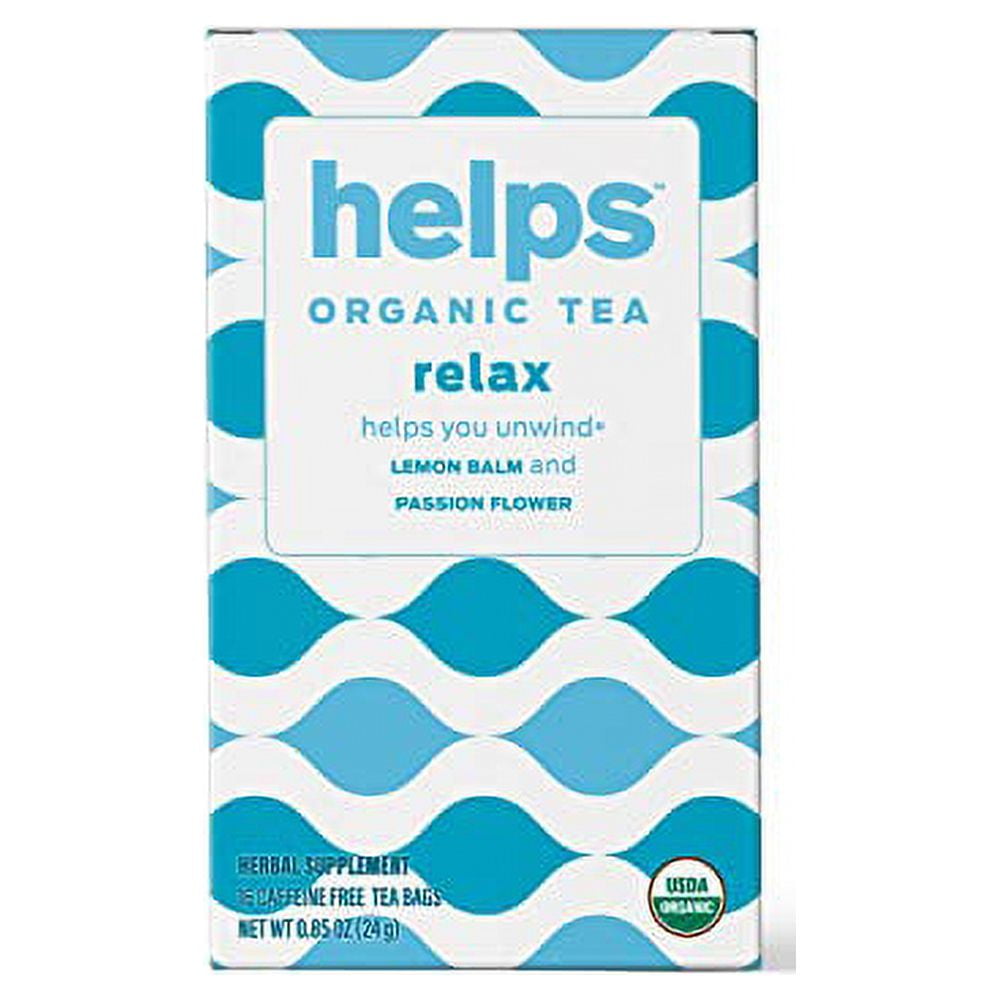 HELPS TEAS | Helps Relax Tea | Relaxing Organic herbal blend of Lemon ...