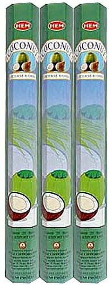 HEM Coconut Incense Sticks - Pack of 6 - 120 count - 301g - Walmart.com