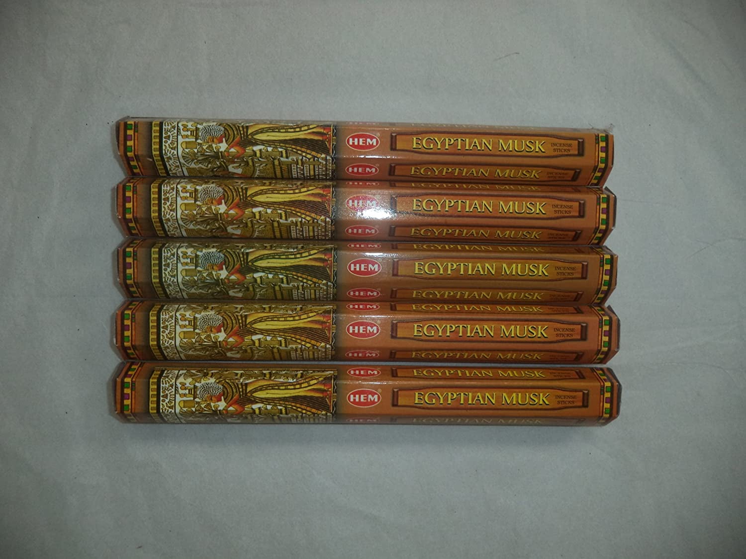 "HEM Egyptian Musk 100 Incense Sticks (5 x 20 stick packs), 5 Boxes ...