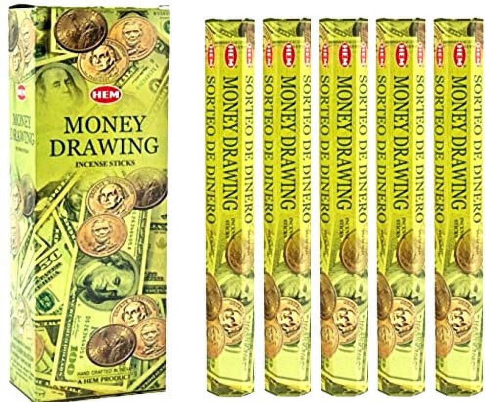 HEM Money Drawing 100 Incense Sticks (5 x 20 Stick Packs) - Walmart.com