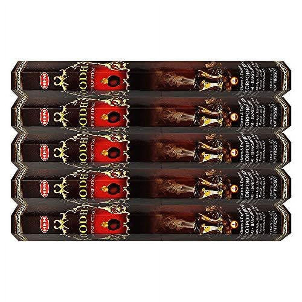 HEM Oodh Incense Sticks Agarbatti Masala - Pack of 5 Tubes, 20 Sticks ...