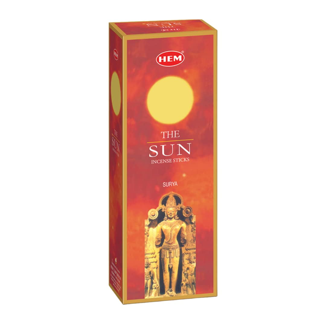HEM Sun Incense Sticks (Pack of 6-120 Count, 301g) | Natural Fragrance ...