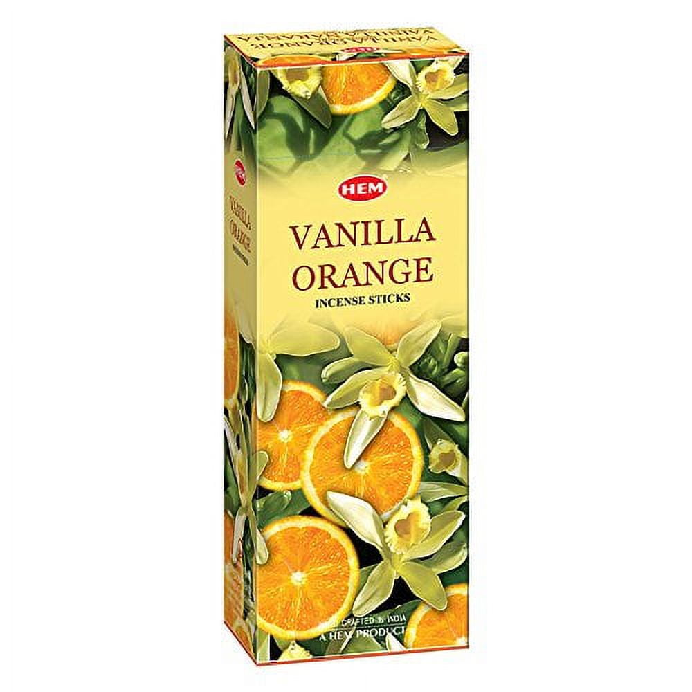 Marshal Wallet HEM Vanilla Orange Incense Sticks, 6 Boxes, 120 Sticks ...