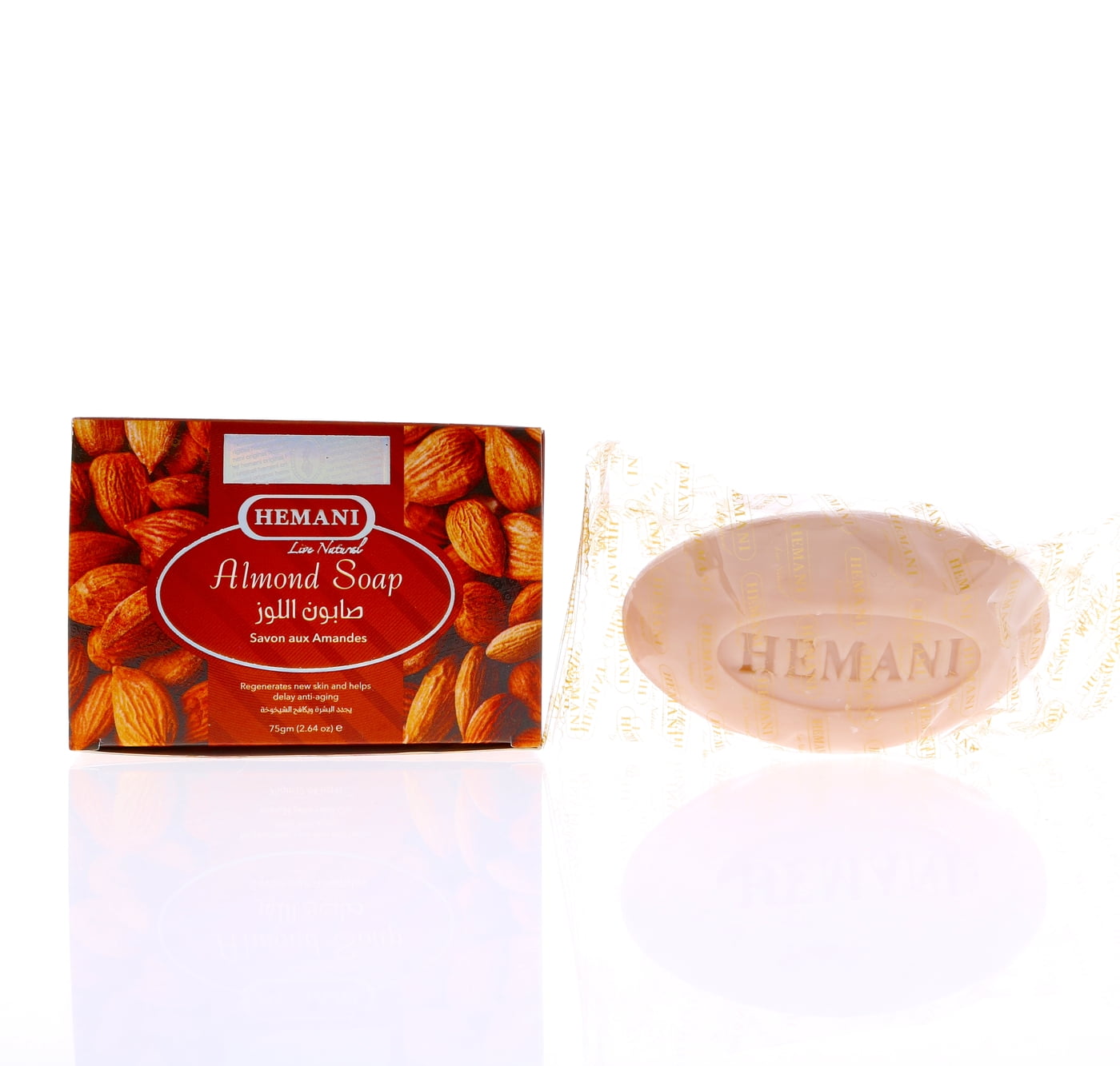 HEMANI Almond Soap 75g - Walmart.com