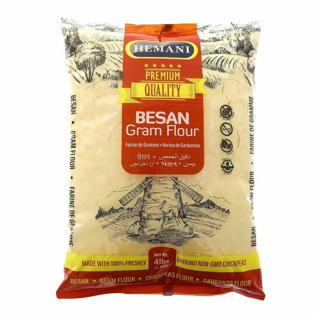 HEMANI Besan Chickpeas Flour 4LB - Gluten Free, Vegan, High Protein ...