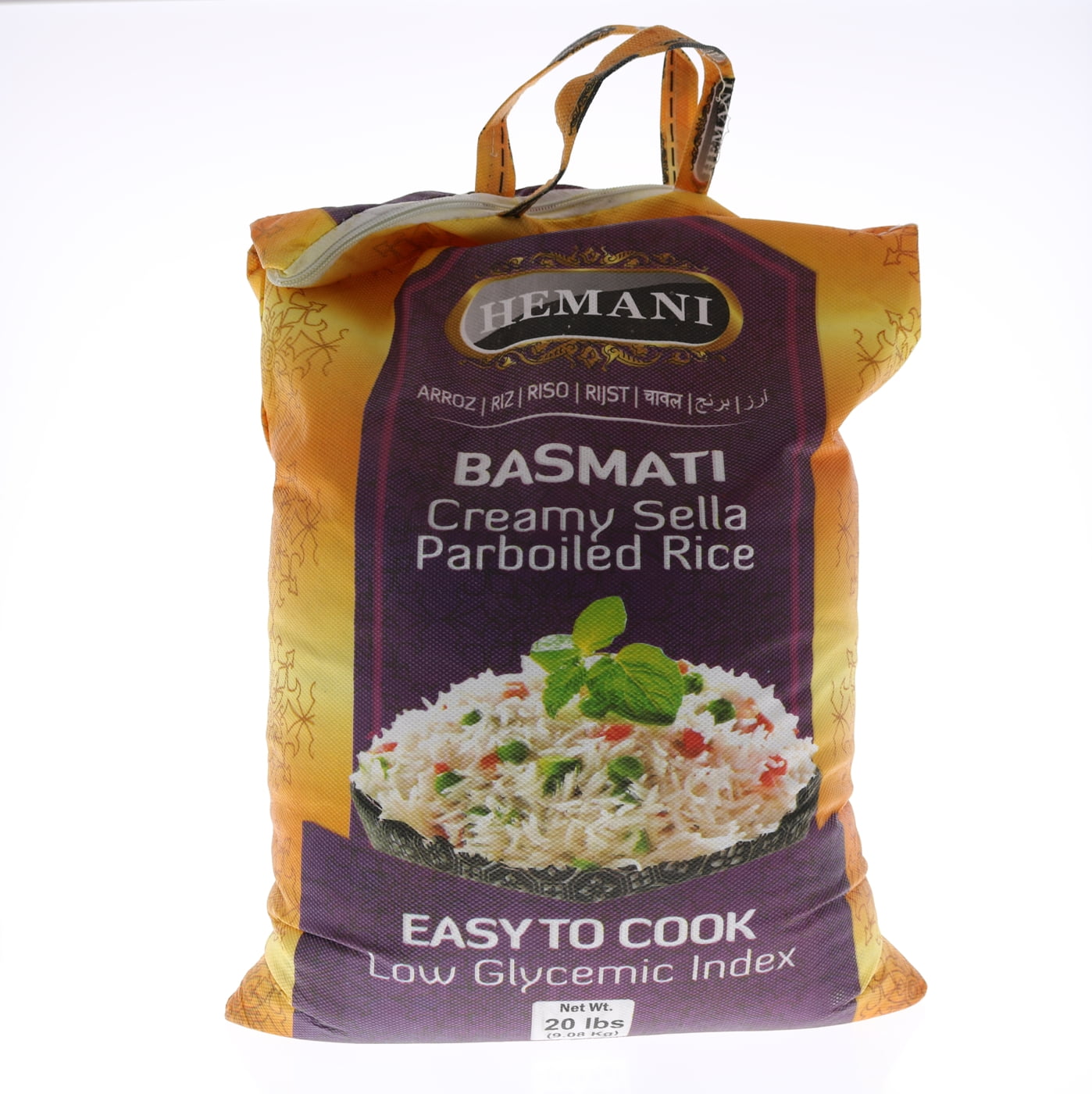 HEMANI Creamy Sella Basmati Parboiled Rice 20LB - Walmart.com
