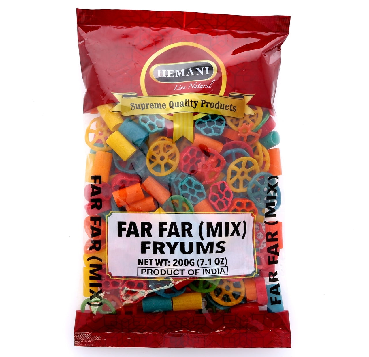 HEMANI - Far Far Fryum Mix 7.1 OZ (200g) - Puffed Snack - Ready to Fry ...